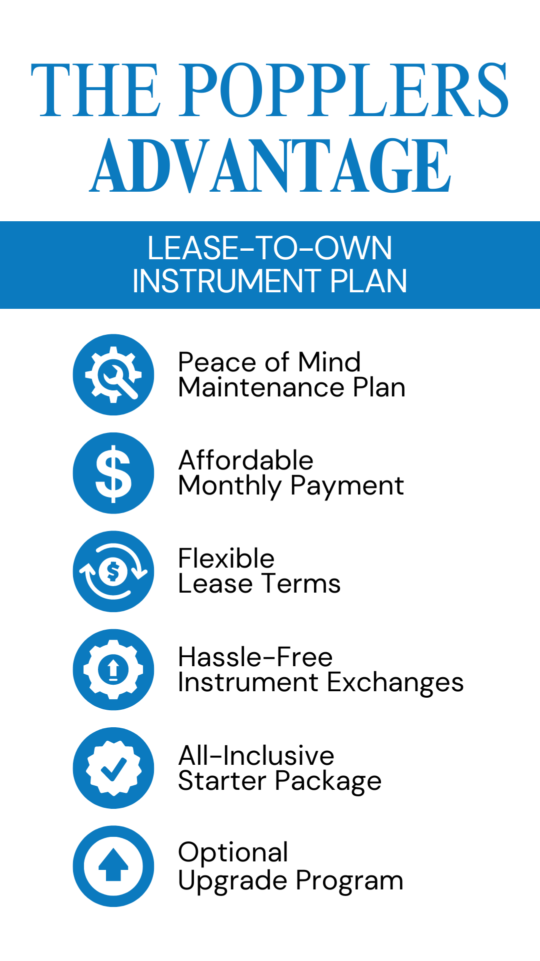 Popplers Lease-To-Own Instrument Plan - Popplers Music